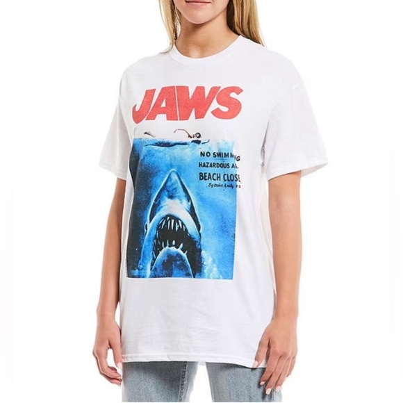 Junk Food Clothing | Tops | Jaws Movie Graphic By Junk Food White ...